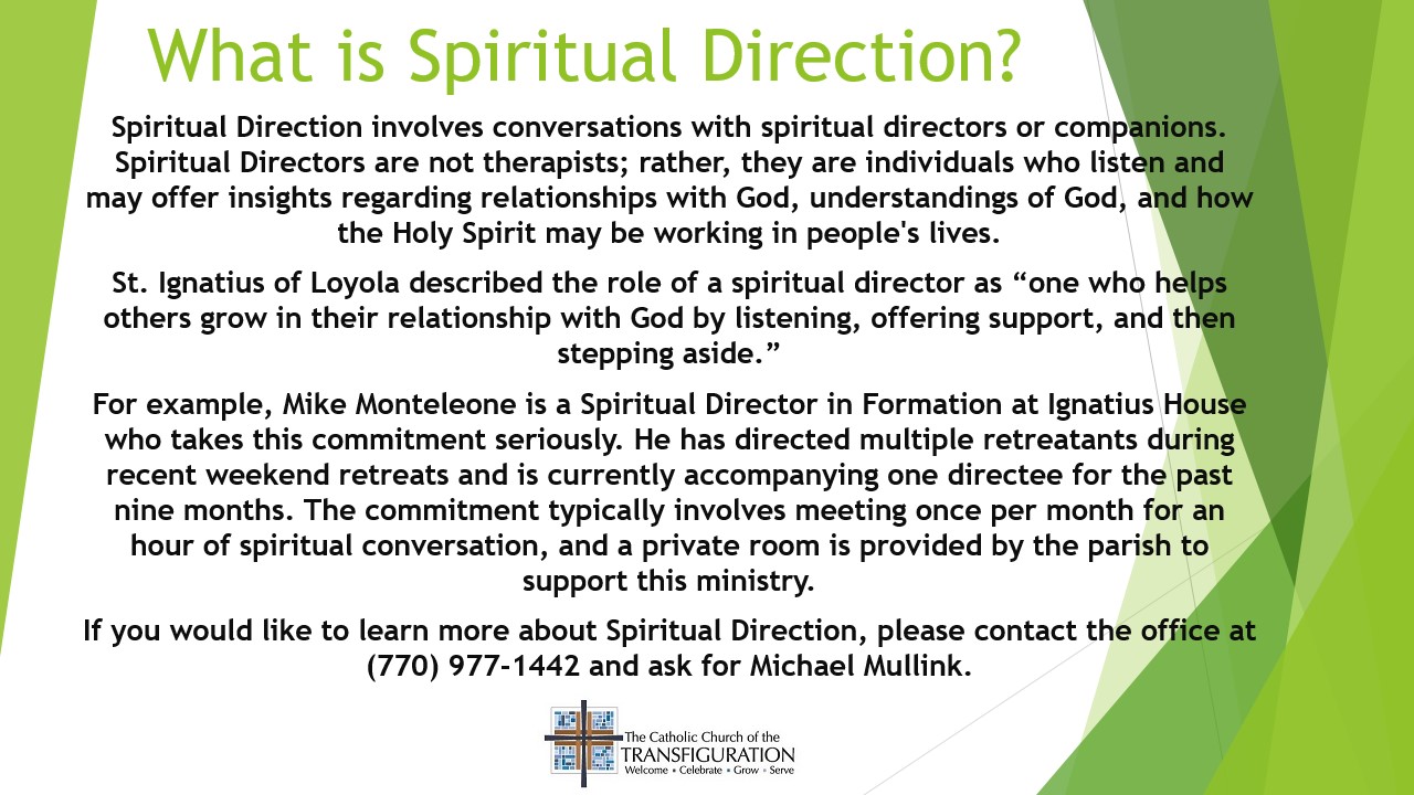 What is Spiritual Direction? – Transfiguration